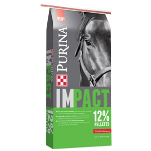 Purina Impact 12% Pelleted Horse Feed | Champion Feed & Pet Supply ...