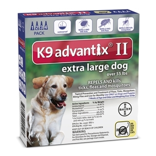 K9 Advantix II Flea Treatment for Extra Large Dogs, 4 Pack | Talmage ...