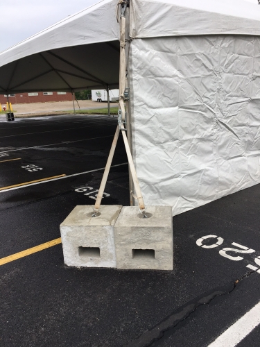 Cement Tent Ballast - 350# | Taylor Rental of Avon, OH | Avon, OH