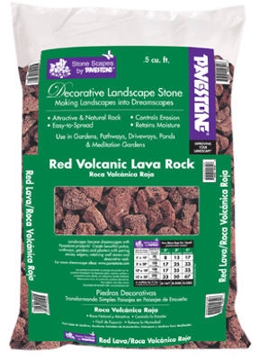 Decorative Landscape Red Lava Rock, .5-Cu. Ft.