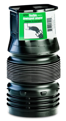 Flex Drain Downspout Adapter, 2 x 3 x 4-In.